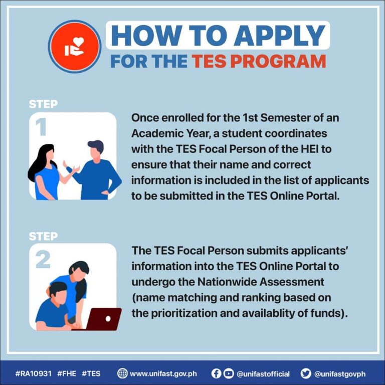Tertiary Education Subsidy (TES) Program for Filipino Students | DepEd PH