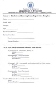 DepEd National Learning Camp | DepEd PH