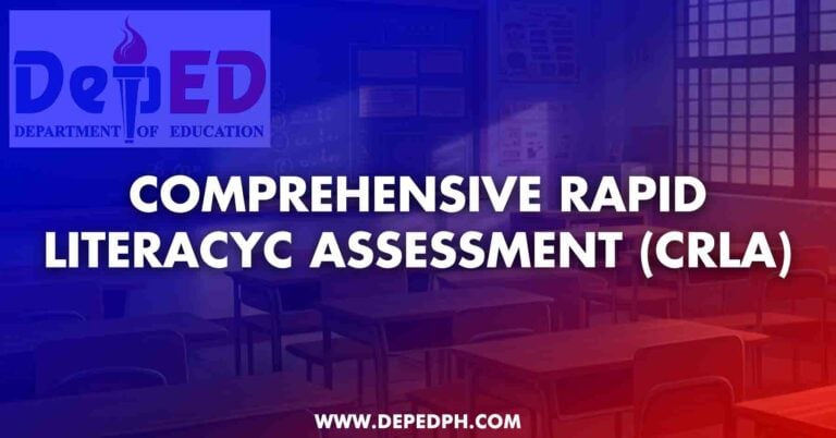 CRLA: Comprehensive Rapid Literacy Assessment | DepEd PH